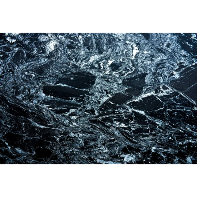 Atacama Black 2cm Leathered Granite Slab — Solidshape