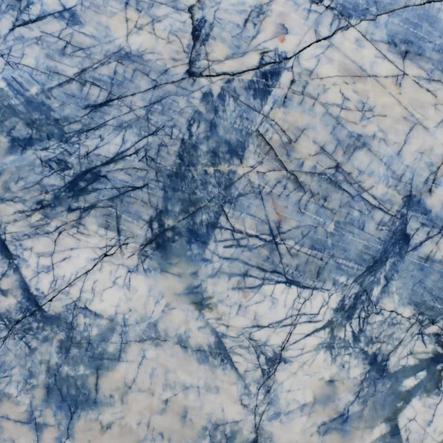 Cristallo Diamond Crystal Blue 2cm Polished Quartzite Slab — Solidshape