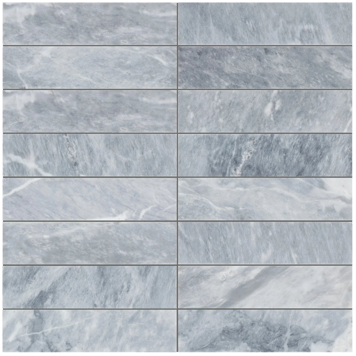 D Blue 4x16 Honed Marble Tile — Solidshape