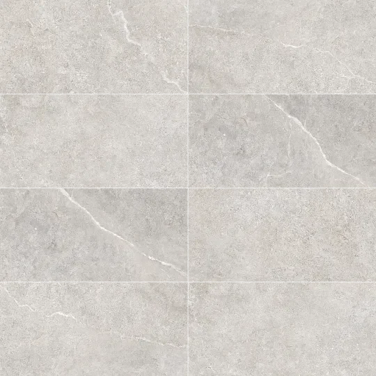 Futura Silver 12x24 Porcelain Tile — Solidshape