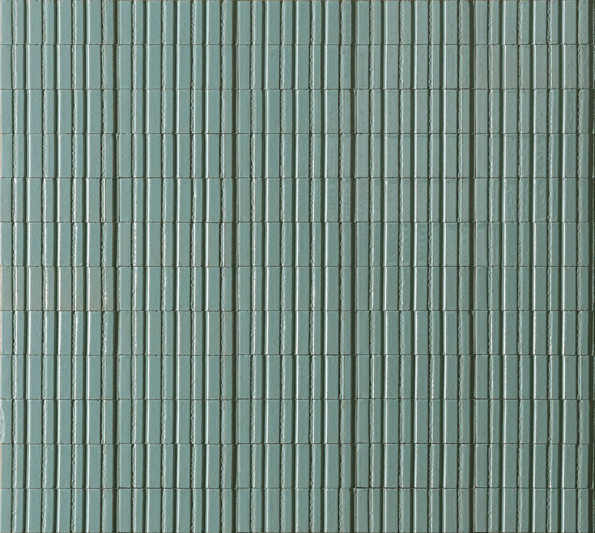 Glace Struttura Raye Deco Turchese 3x8 Glossy Ceramic Tile — Solidshape