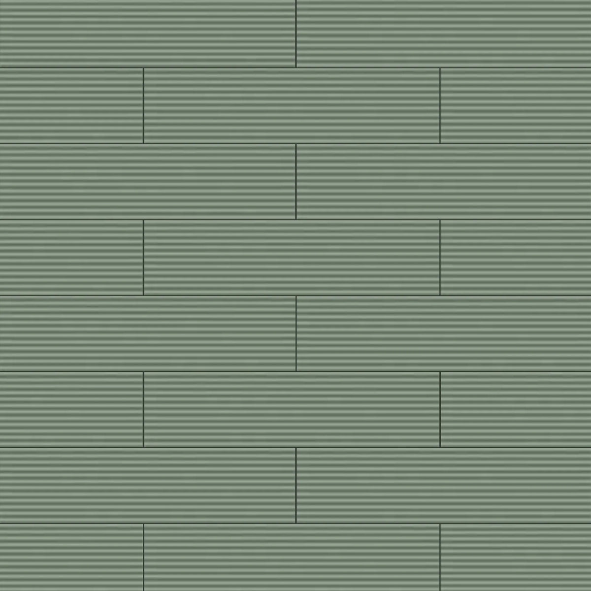 Glenbrook Stripes October Mist 2x8 Matte Ceramic Tile — Solidshape