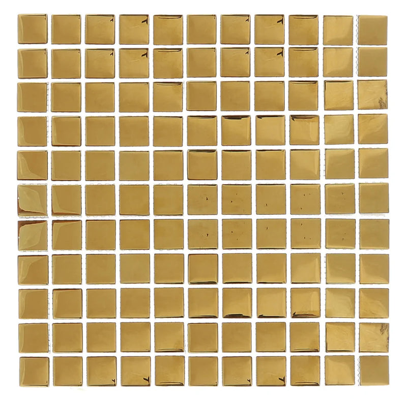Gold Rush 12x12 Gold Metallic Mosaic — Solidshape