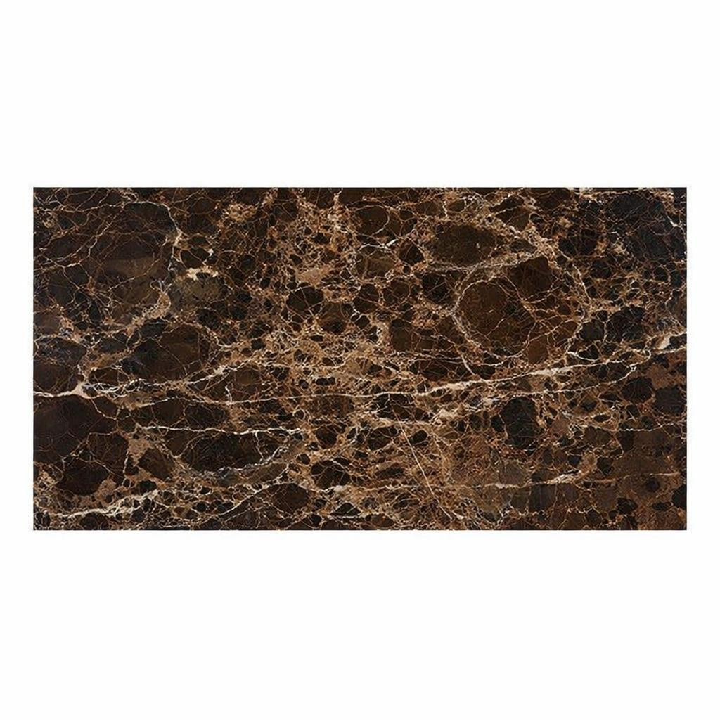 Emperador Dark (Spanish) Marble 24x24 Polished Tile — Solidshape