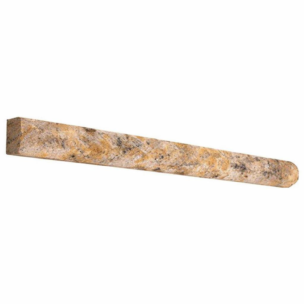 Scabos Travertine 1x12 Honed Travertine Tile Rope Liner — Solidshape