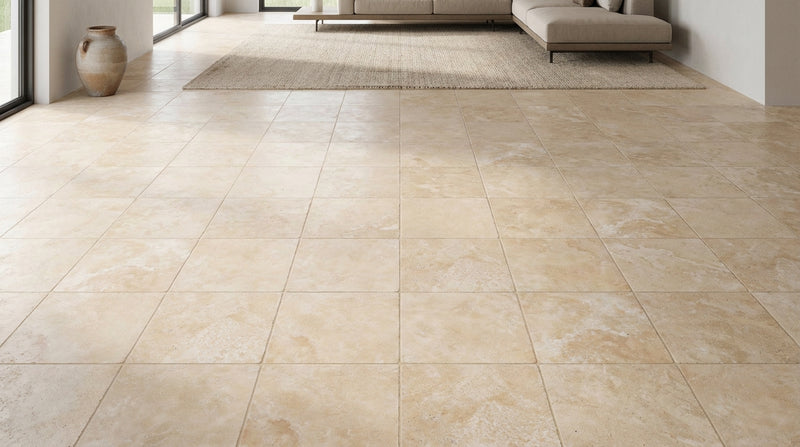 Durango / Paredon (Mexican) - Cross Cut Durango Travertine 16x16 Tumbl ...