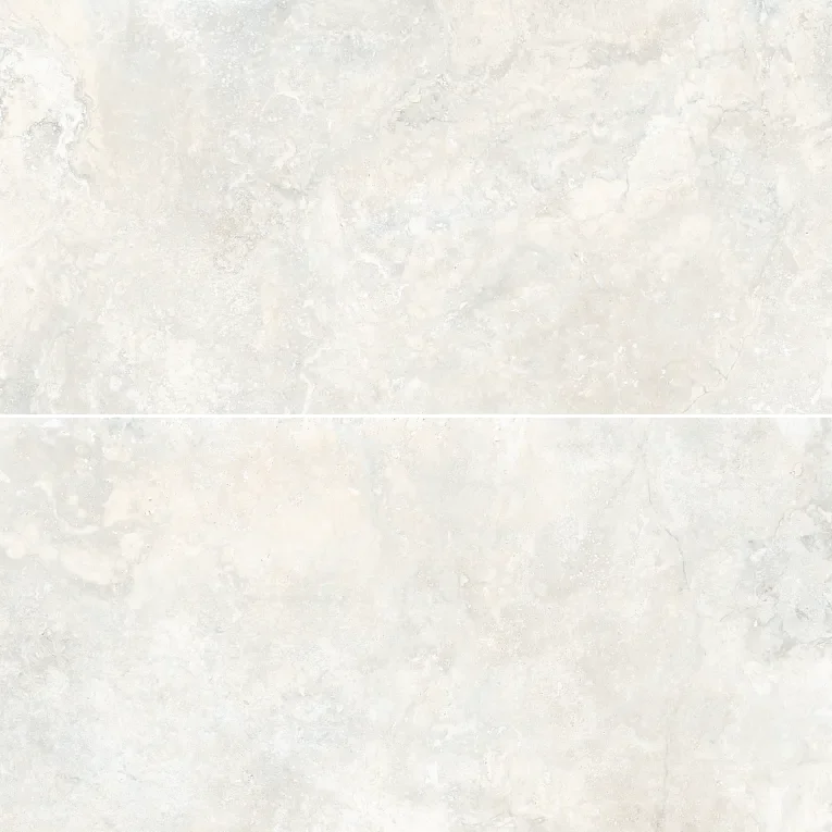 Invictus White Cross Cut 24x48 Matte Porcelain Tile — Solidshape