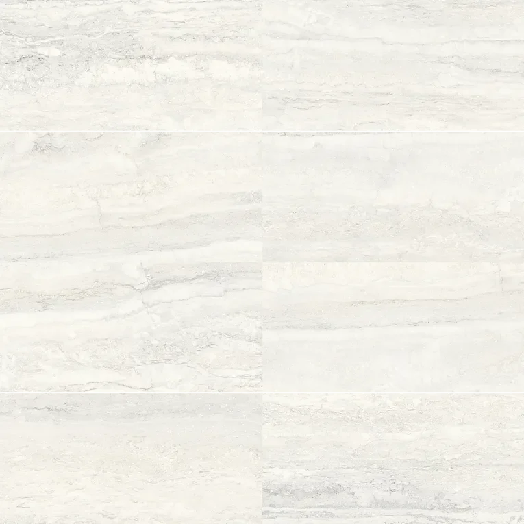 Invictus White Vein Cut 12x24 Polished Porcelain Tile — Solidshape