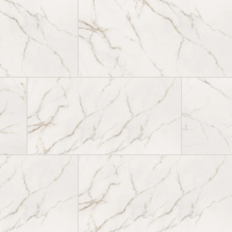 Kaya Calacatta Lucca 12x24 Matte Porcelain Tile — Solidshape