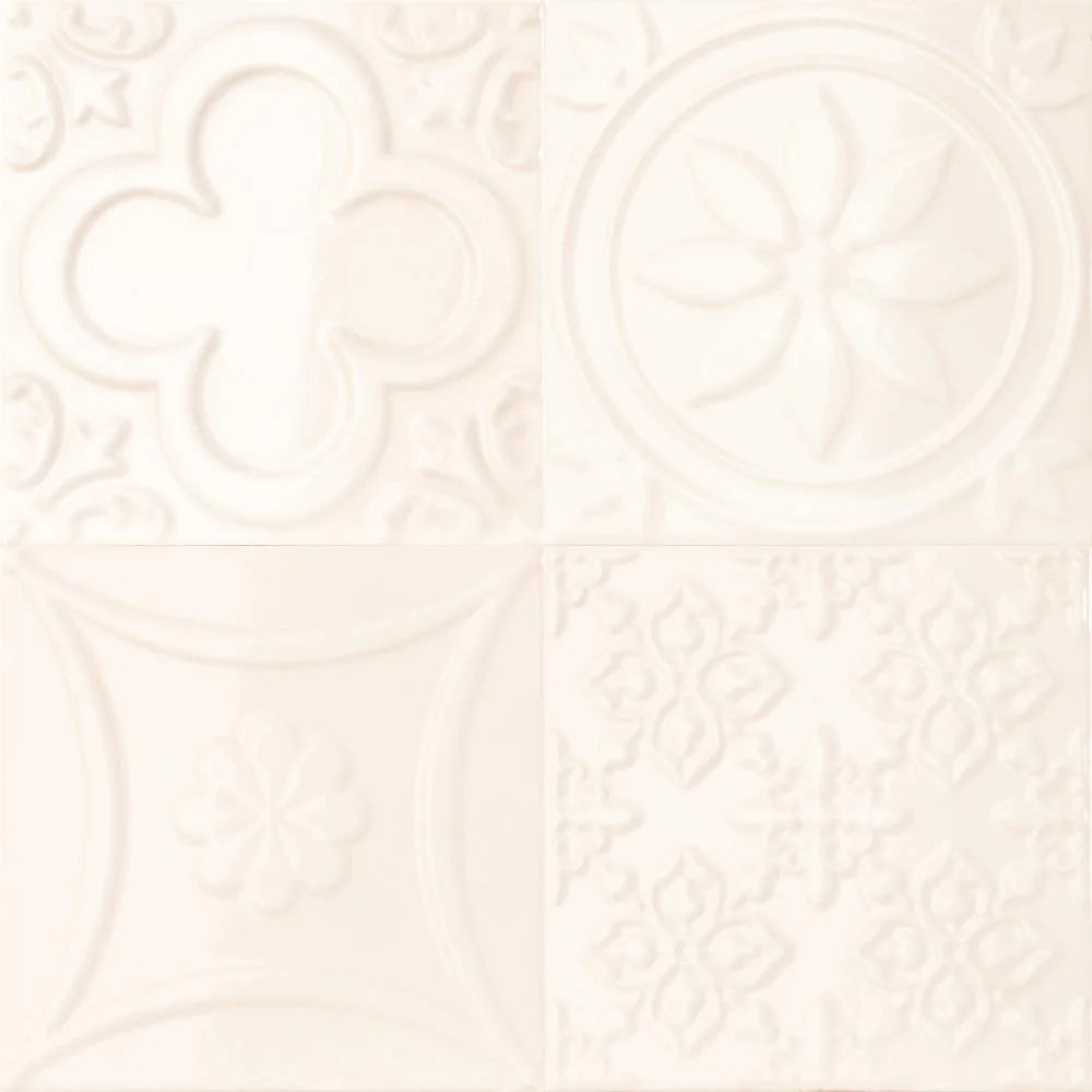 Lucciola Hueso 5.9x5.9 Matte Ceramic Tile — Solidshape