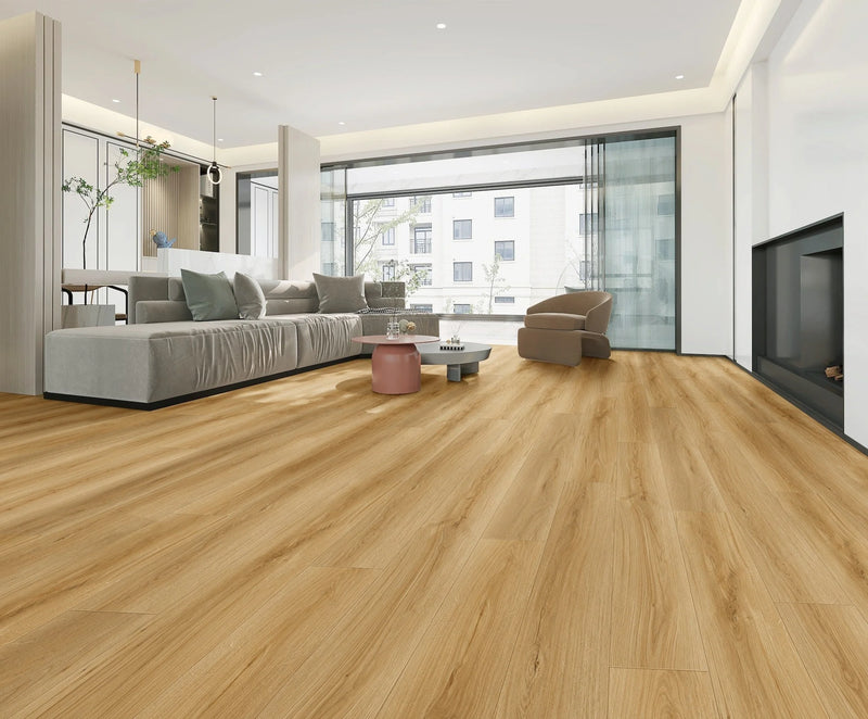Rhodes Moroccan Tan 9-1/4x60 EIR Bevel Matte AC5 Waterproof Laminate F ...