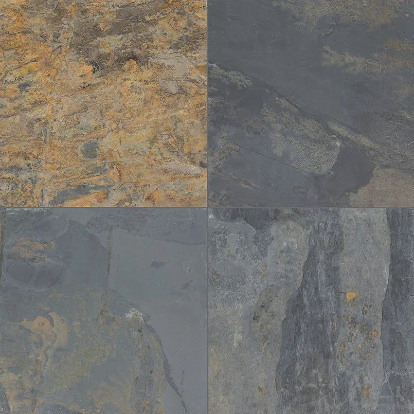 Rustic Gold 12x12 Gauged Slate Tile — Solidshape