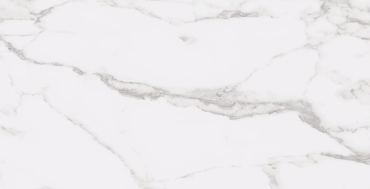 Statuary White 12x24 Glazed Porcelain Tile — Solidshape