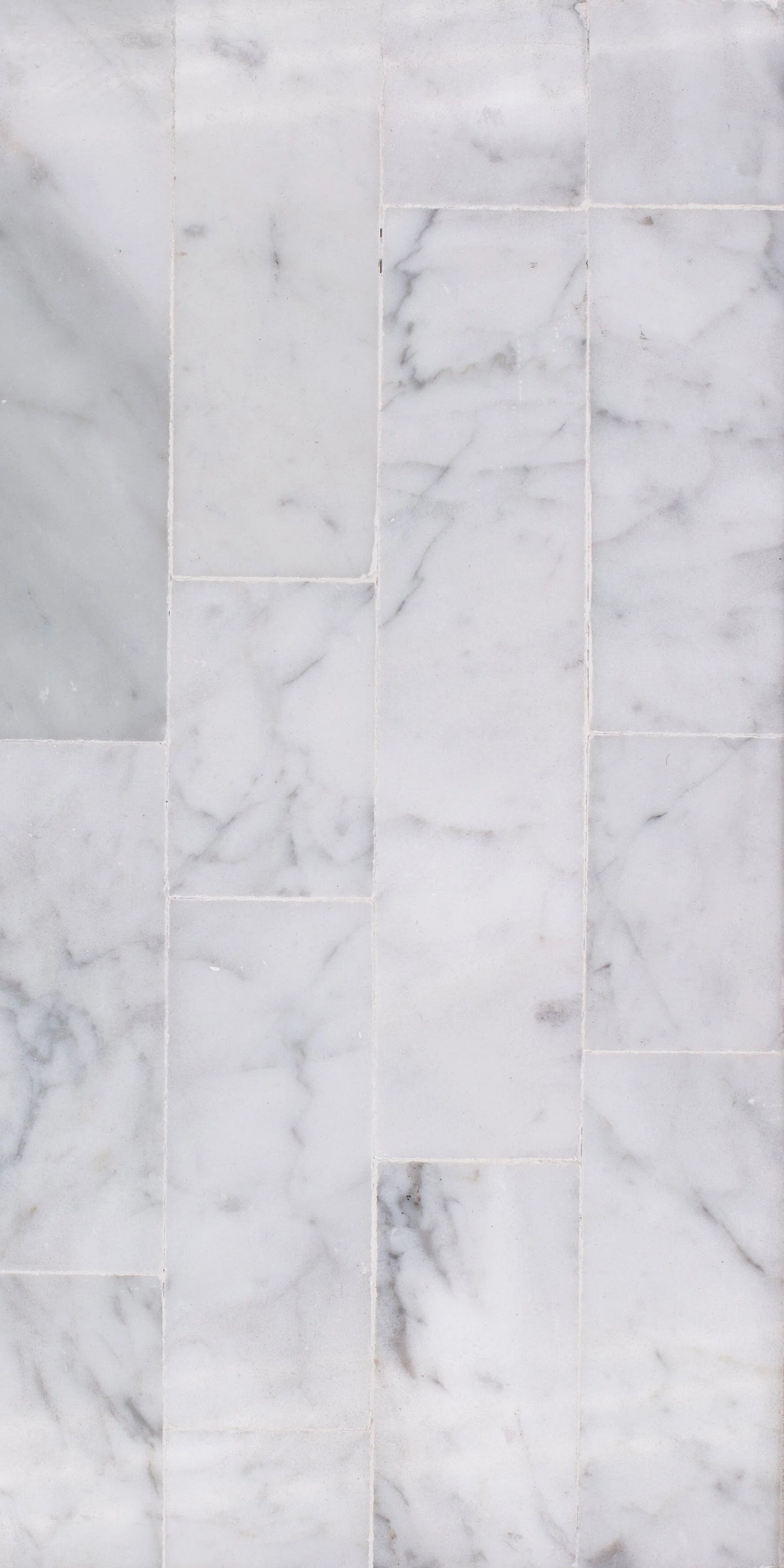 STO-RE Carrara 6x24 Culture Pattern Polished Marble Mosaic — Solidshape