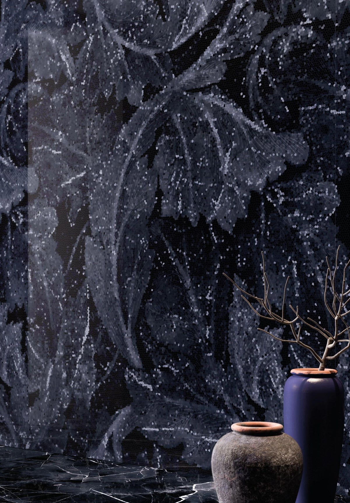 Tele Di Marmo Revolution Calacatta Black 24x48 Matte Marble Look Porce ...