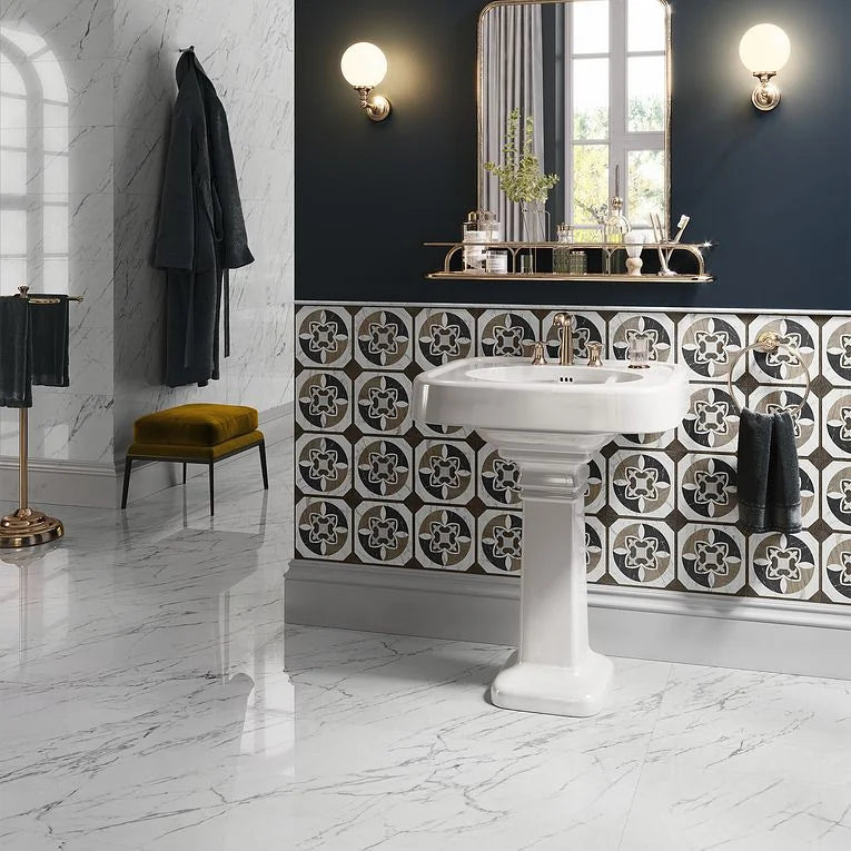 Tru Marmi Venatino 24x48 Polished Porcelain Tile — Solidshape