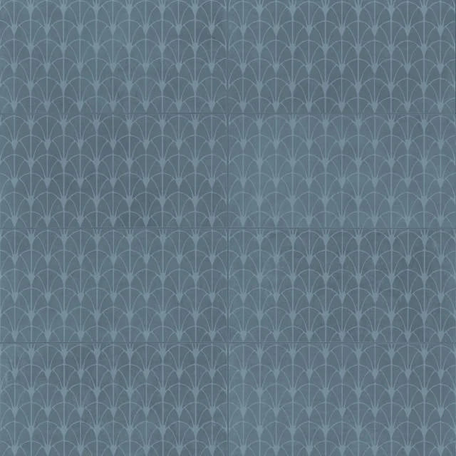 Wave Seaweed 12x24 Fan Deco Honed Ceramic Tile — Solidshape