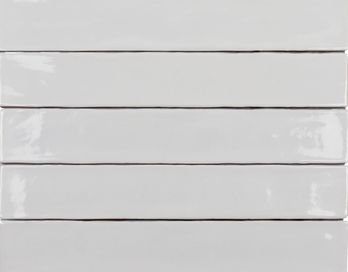 Zellige White 2x16 Ceramic Wall Tile — Solidshape