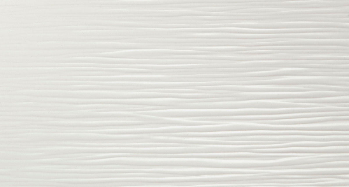 3d White Wave Matte 12x22 Ceramic Tile — Solidshape