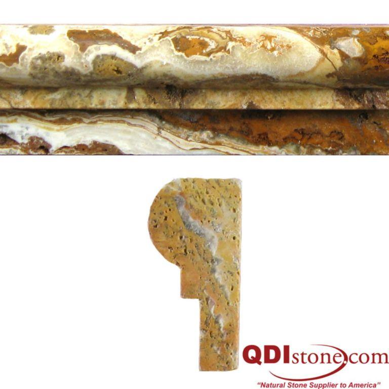 Fantastico Travertine Trim 12 Honed Single Ogee
