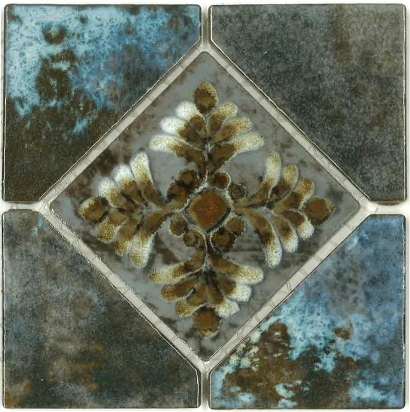 Joya Cotto Akron Porcelain Mosaic in Lappato Texture - 6x6 Size ...