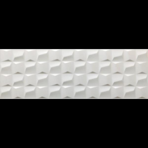 Maison Cubic White 12x36 Ceramic Tile