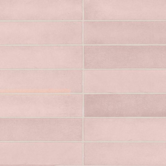 Makoto Momoiro Blush Matte 2.5x10 Ceramic Tile