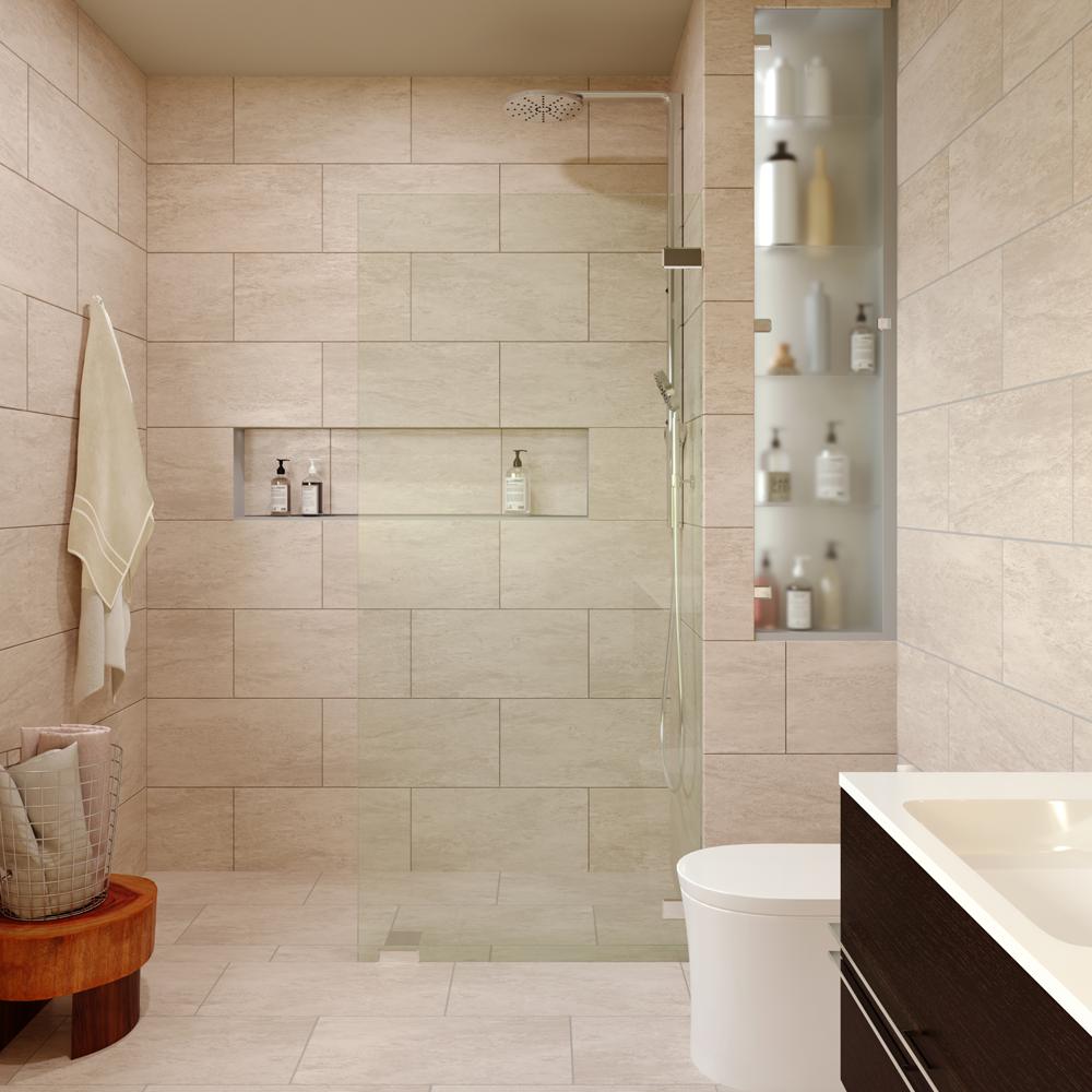 Monument Beige 17x17 Ceramic Tile — Solidshape