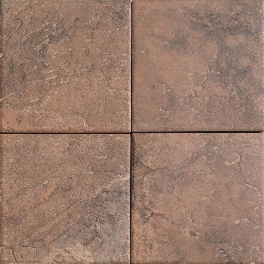 Nepal Waterline Rajared 6x6 Porcelain Tile — Solidshape