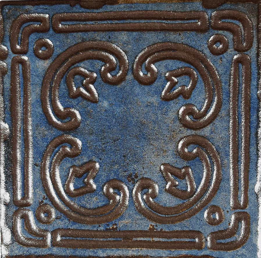 Oasis Blue Deco 6x6 Porcelain Tile