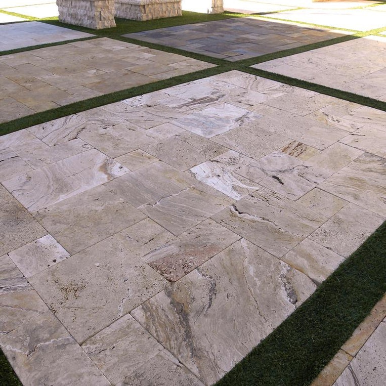 Riviera Travertine Paver Pattern Tumbled — Solidshape