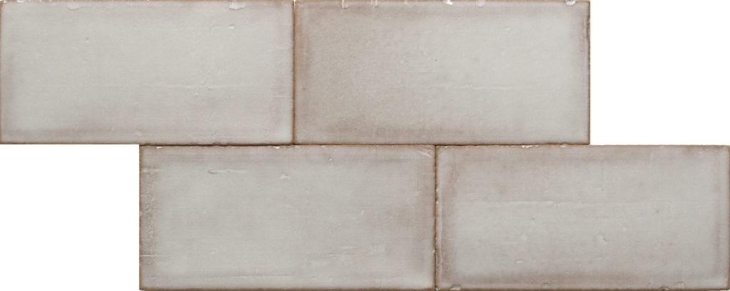 Senio Spatula Ceramic Tile in Matte Grigio Calce - 4x8 Size — Solidshape