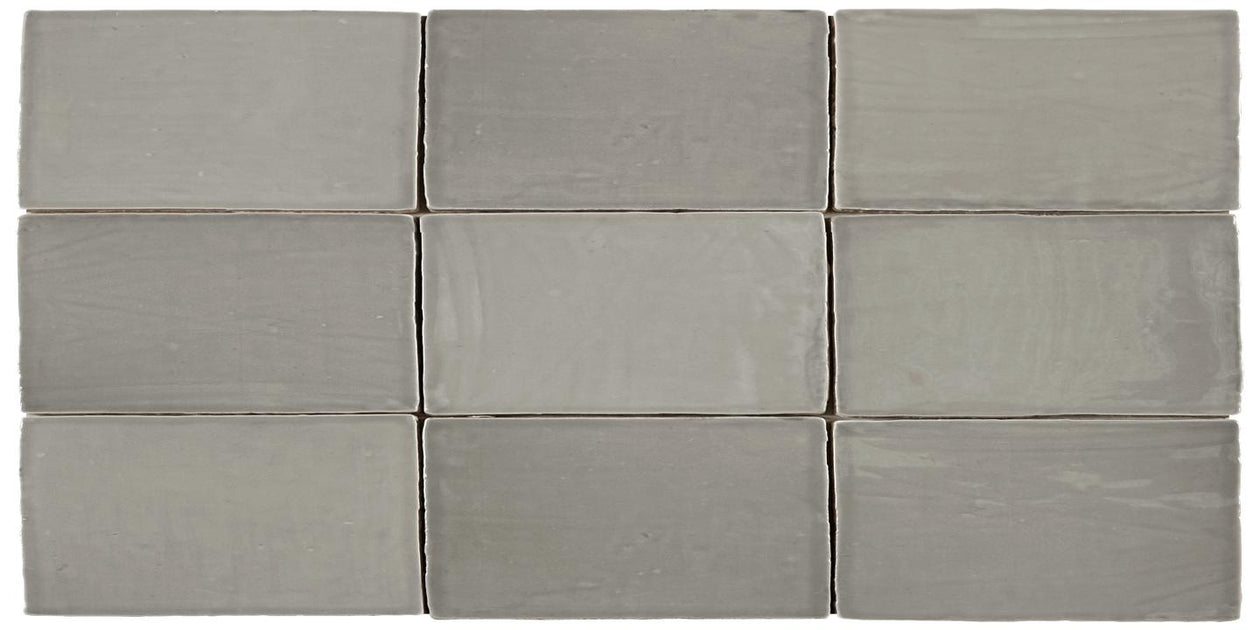 St Tropez Gris Glossy 2.5x5 Ceramic Tile — Solidshape