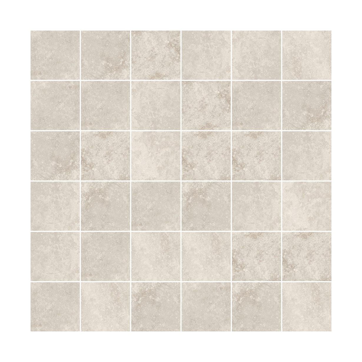 The Rock Ivory 2x2 Square Porcelain Mosaic