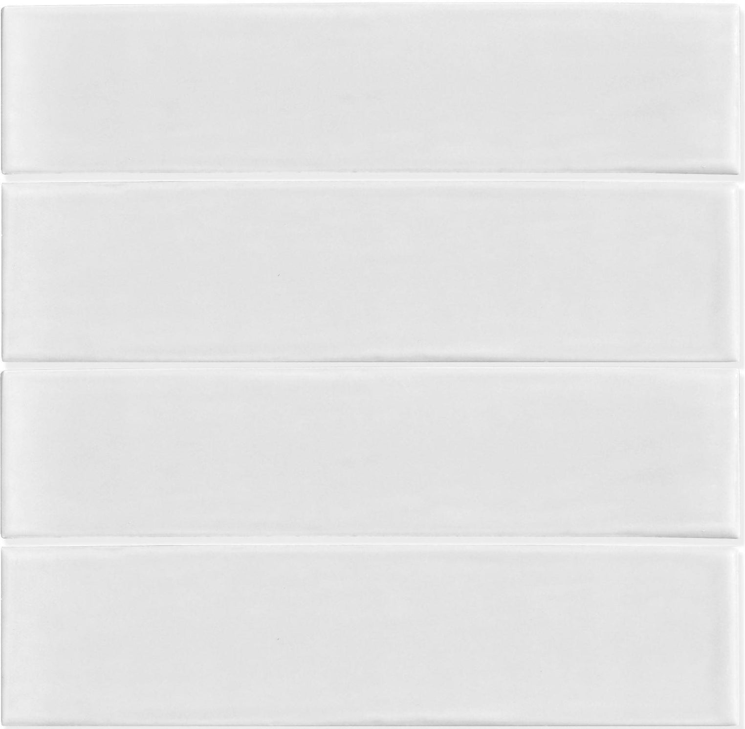 Zen White Glossy 3x12 Ceramic Tile